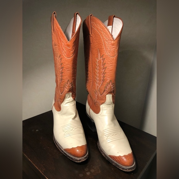 Larry Mahan | Shoes | Vintage Larry Mahan Womens Leather Cowboy Boots ...